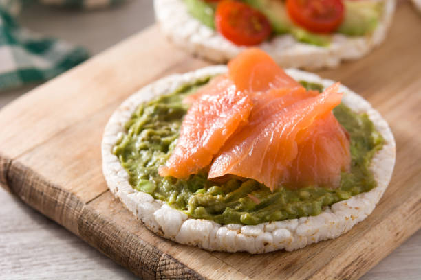 Smoked Salmon & Avocado Rice Cake - One Bite Nutrition